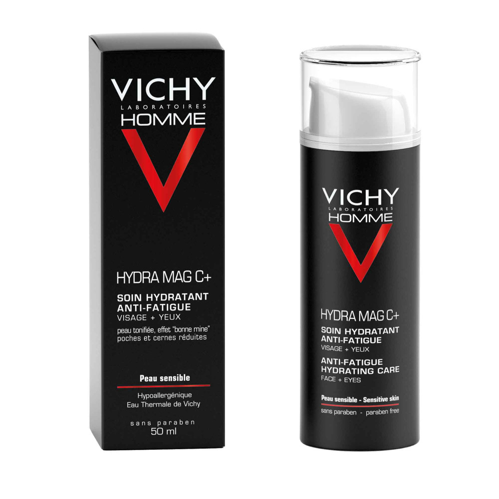 Vichy Homme Hydra Mag C + Tratamento Hidratante Antifadiga Rosto ...