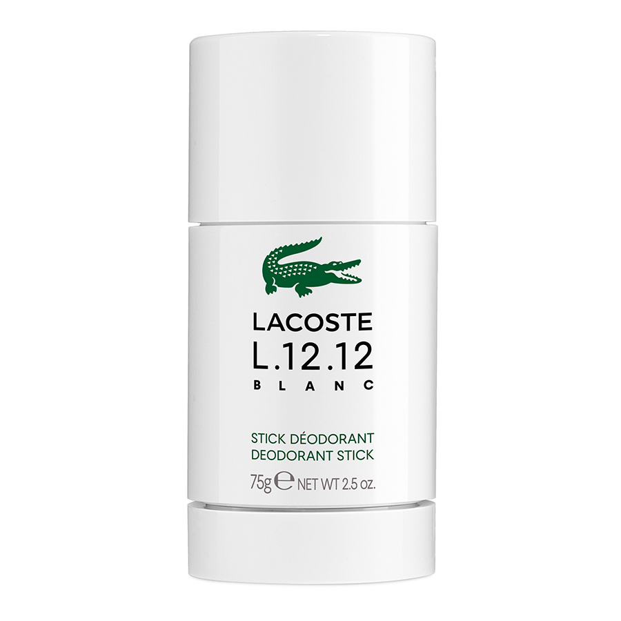L.12.12 Blanc Homme - L.12.12 Blanc Deo Stick 75gr - LACOSTE | Perfumes e Companhia