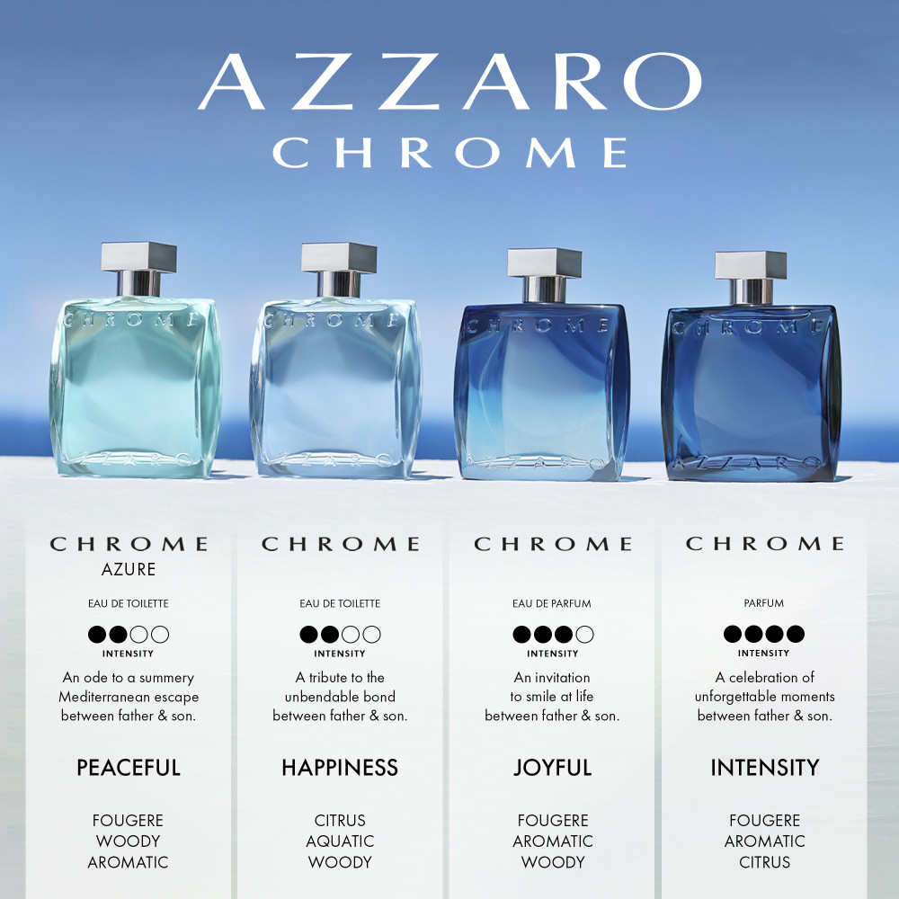 Chrome - Azure Eau de Toilette - AZZARO | Perfumes e Companhia