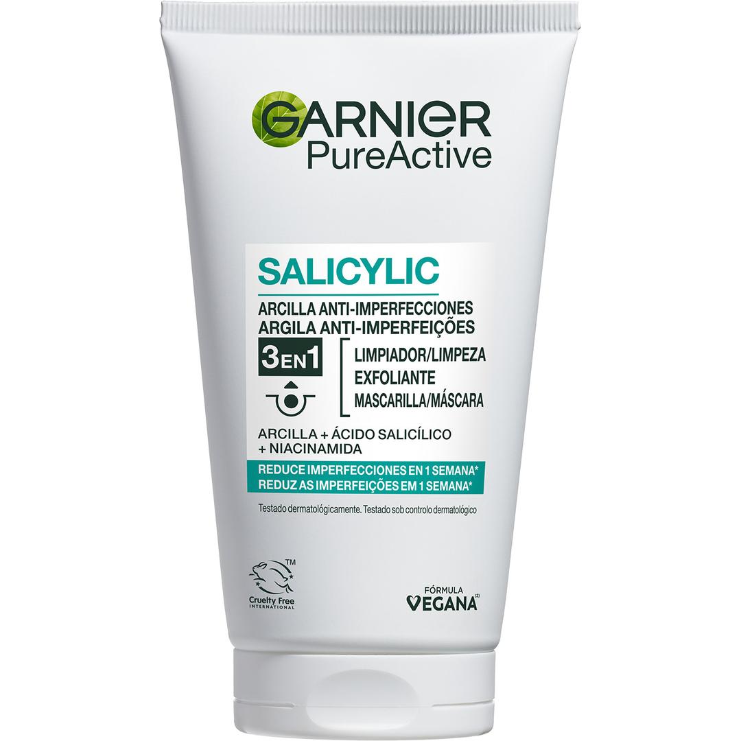 Pure Active 3-em-1: Gel de Limpeza, Esfoliante e Máscara - GARNIER ...